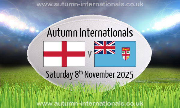 England v Fiji | Autumn International | 8 Nov 2025