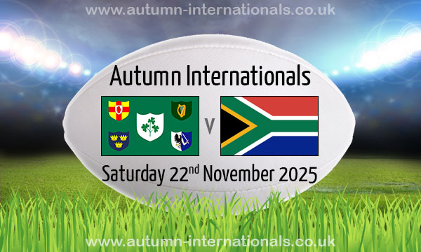 Ireland v South Africa | Autumn International | 22 Nov 2025